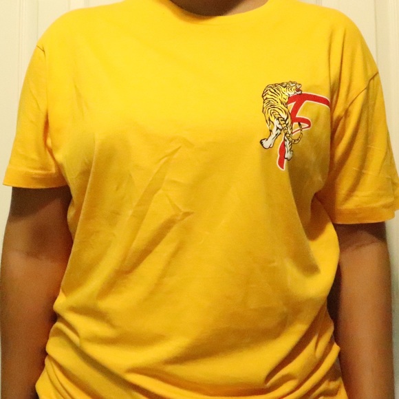 Shirts | Yellow Graphic Design Tshirt | Poshmark